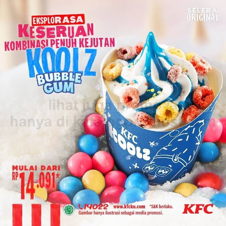 BARU! KFC Koolz BUBBLE GUM SERIES – harganya mulai dari 14.091 aja ...