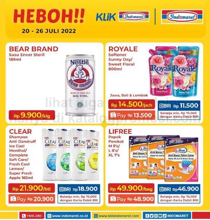 Promo HEBOH INDOMARET – HARGA HEBOH dan SUSU MURAH periode 20-26 Juli ...