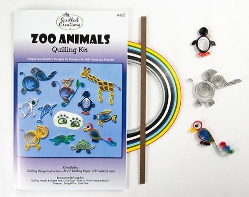 Zoo Animals Quilling Kit