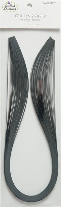 Dark Grey Quilling Paper (1/8")