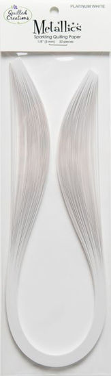 Platinum White Metallic Quilling Paper (1/8")