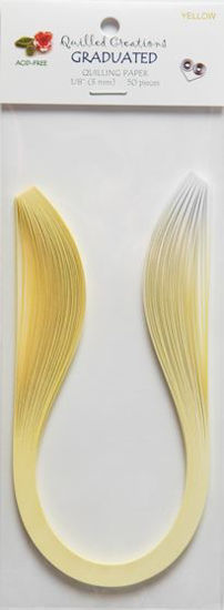 Yellow Graduated Quilling Paper (1/8")