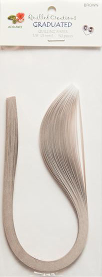 Brown Graduated Quilling Paper (1/8")