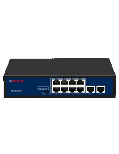 CP PLUS 8 Port PoE Switch CP-DNW-HPU8H2-96-V2 – The Hyper Tech