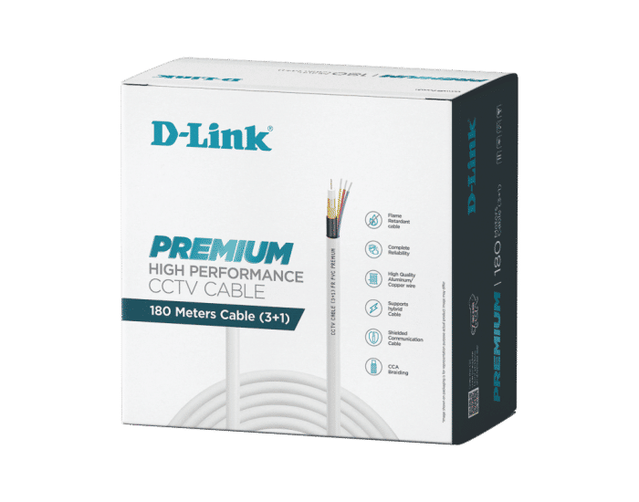 CCTV CABLE 3+1 DLINK (180 METER) PREMIUM – The Hyper Tech