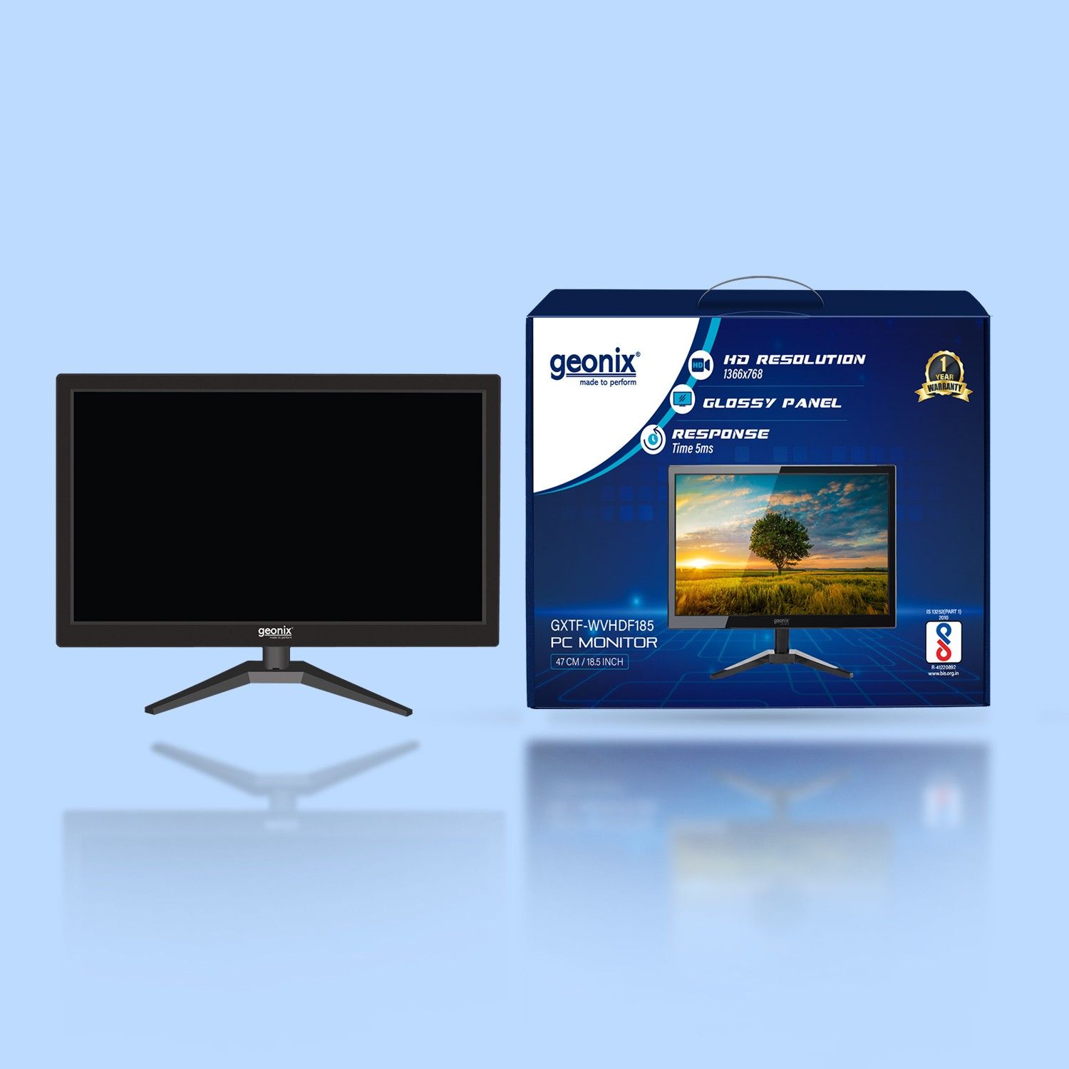 Geonix PC MONITOR 18.5 INCH – The Hyper Tech