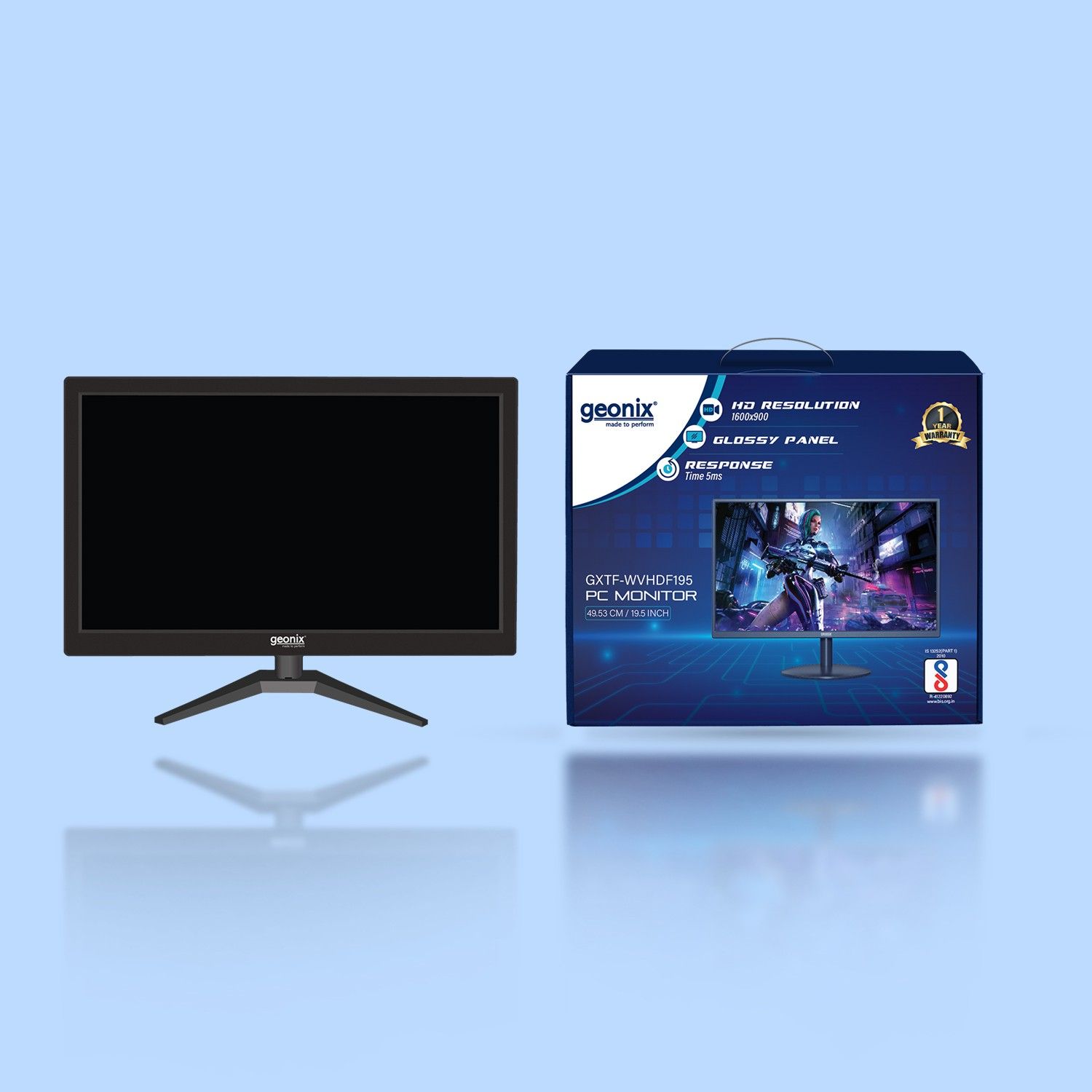 Geonix PC MONITOR 19.5 INCH – The Hyper Tech