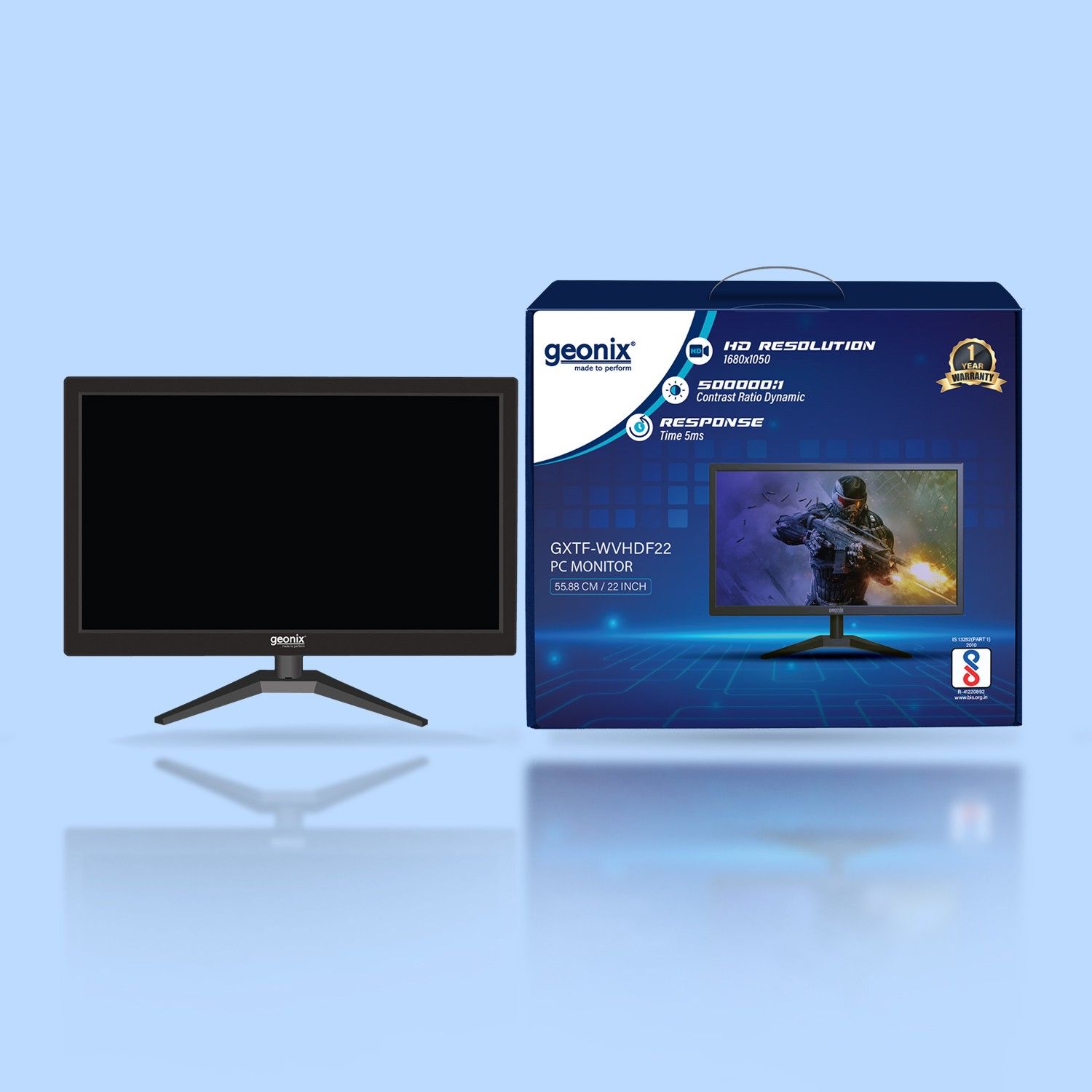 Geonix PC MONITOR 22 INCH – The Hyper Tech