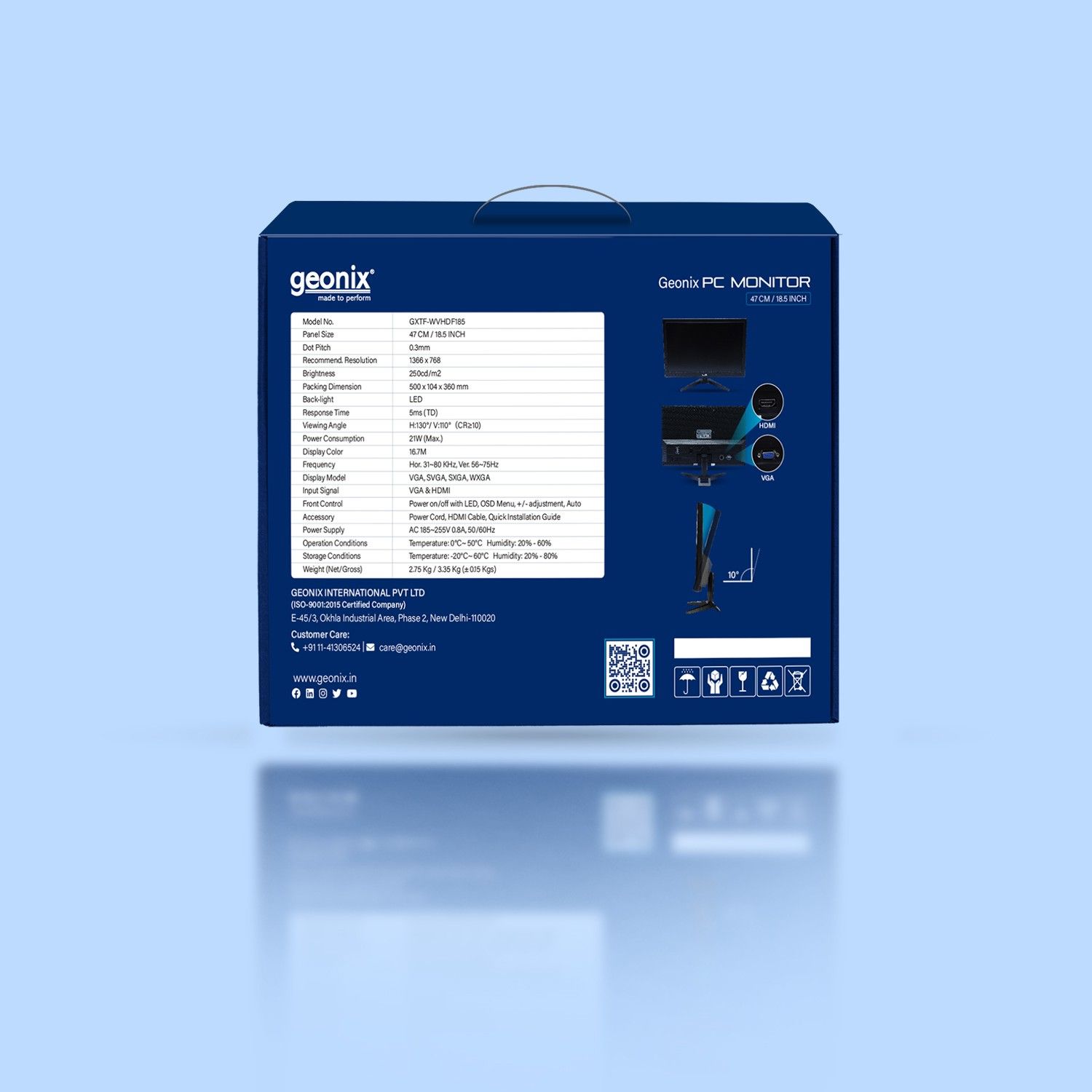 Geonix PC MONITOR 18.5 INCH – The Hyper Tech