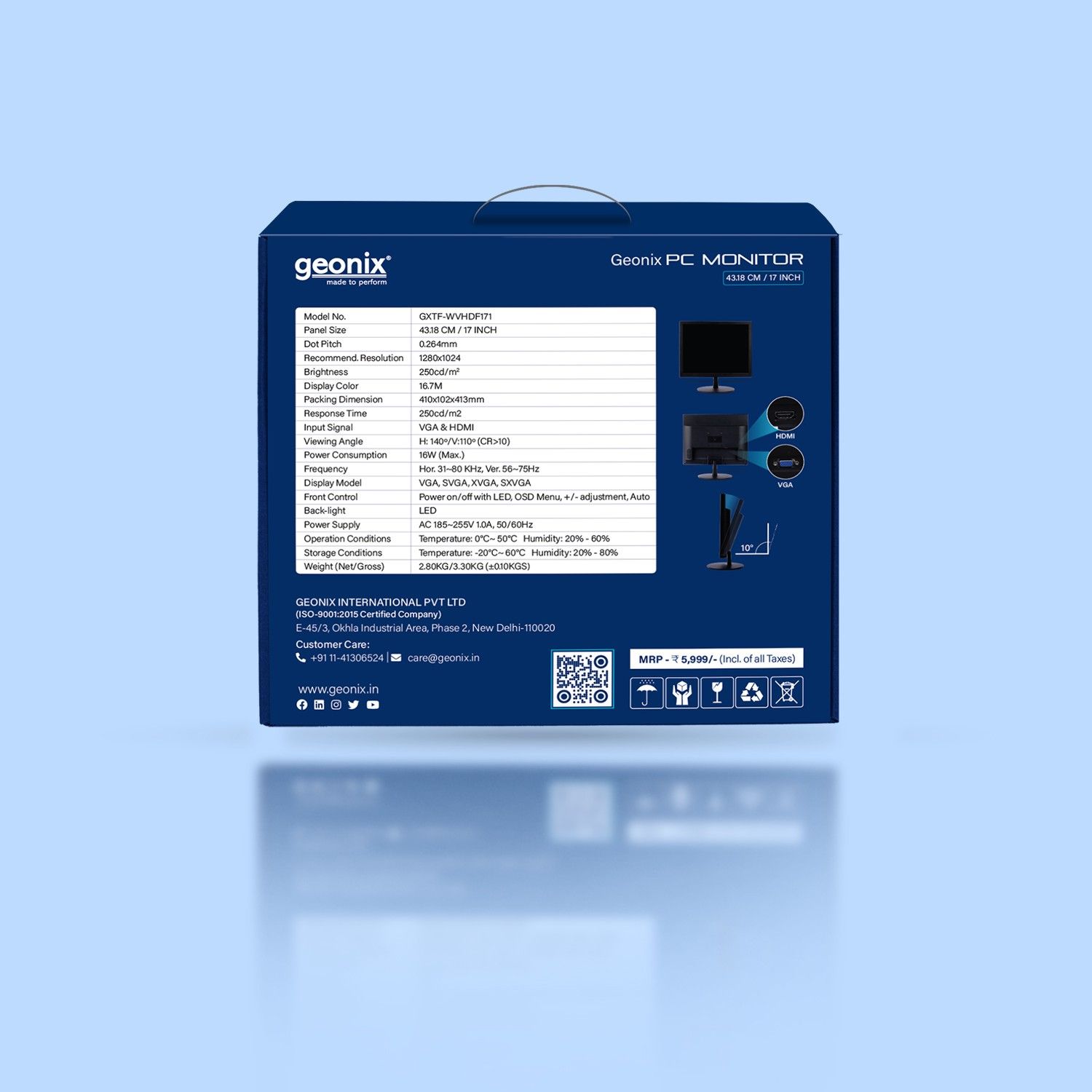 Geonix PC MONITOR 17 INCH – The Hyper Tech