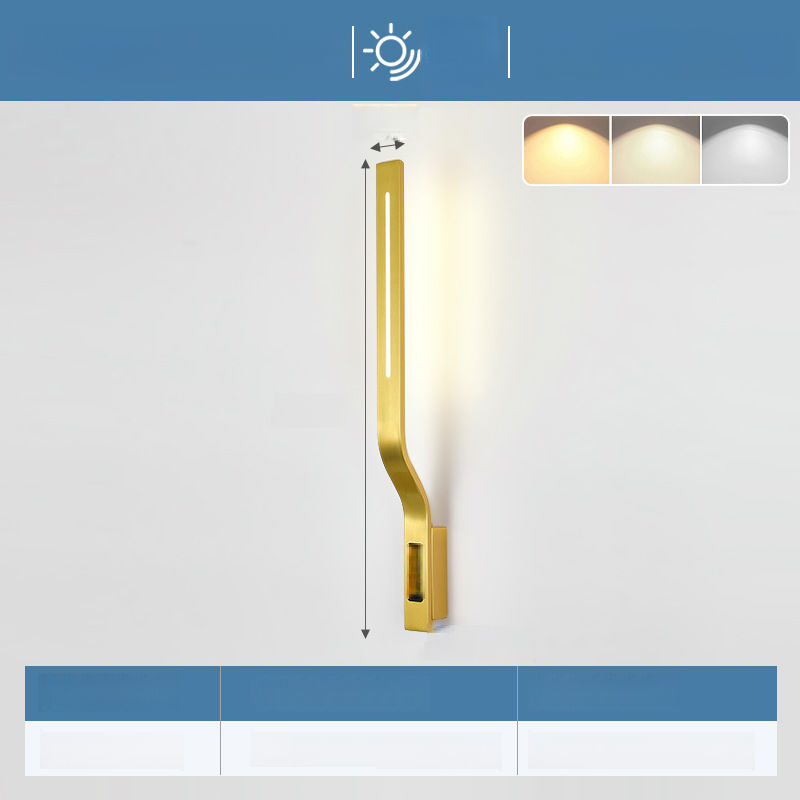 N-Lighten’s Aureate Wall Sconce | Modern Gold Accent Light for Bedroom ...