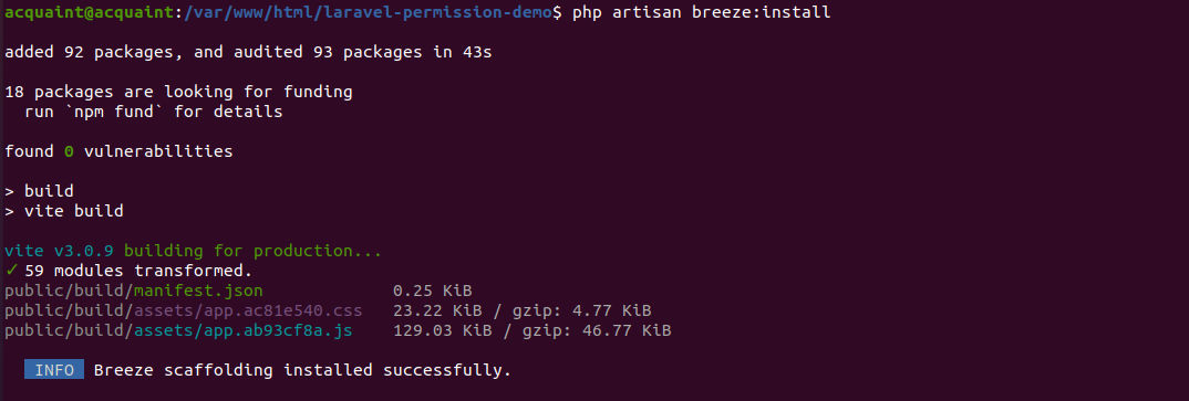 Demo for Laravel Permissions Package From Spatie