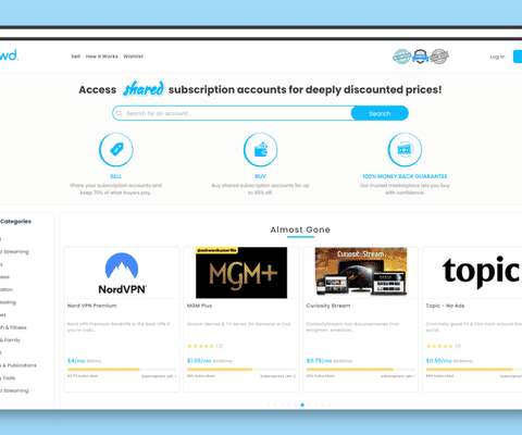Develop a Subscription Sharing Platform for US Market - Gowd