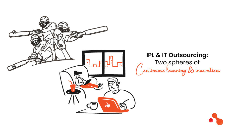 How IPL’s collaborative approach is similar to IT outsourcing?