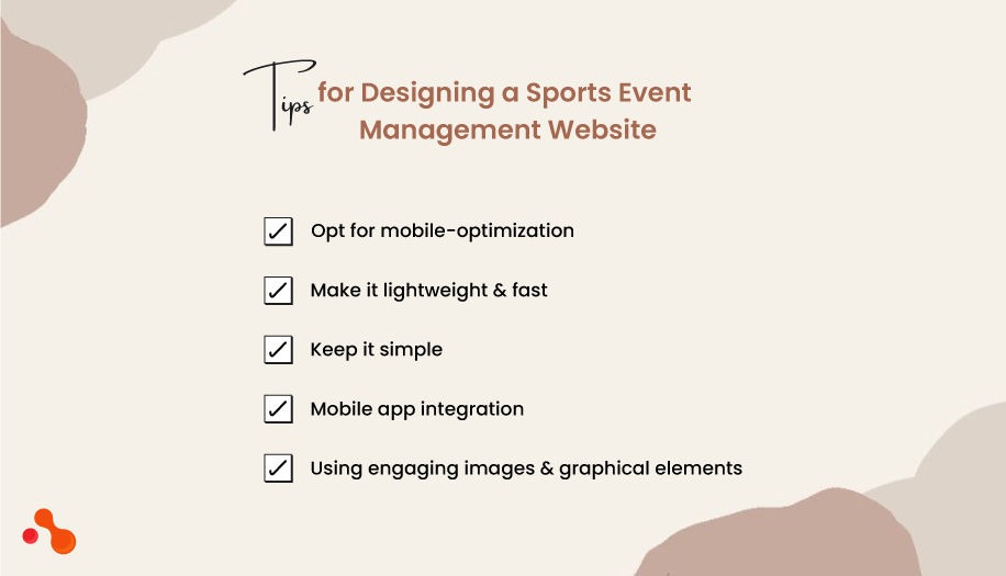 Discover key tips to create a sports event management website