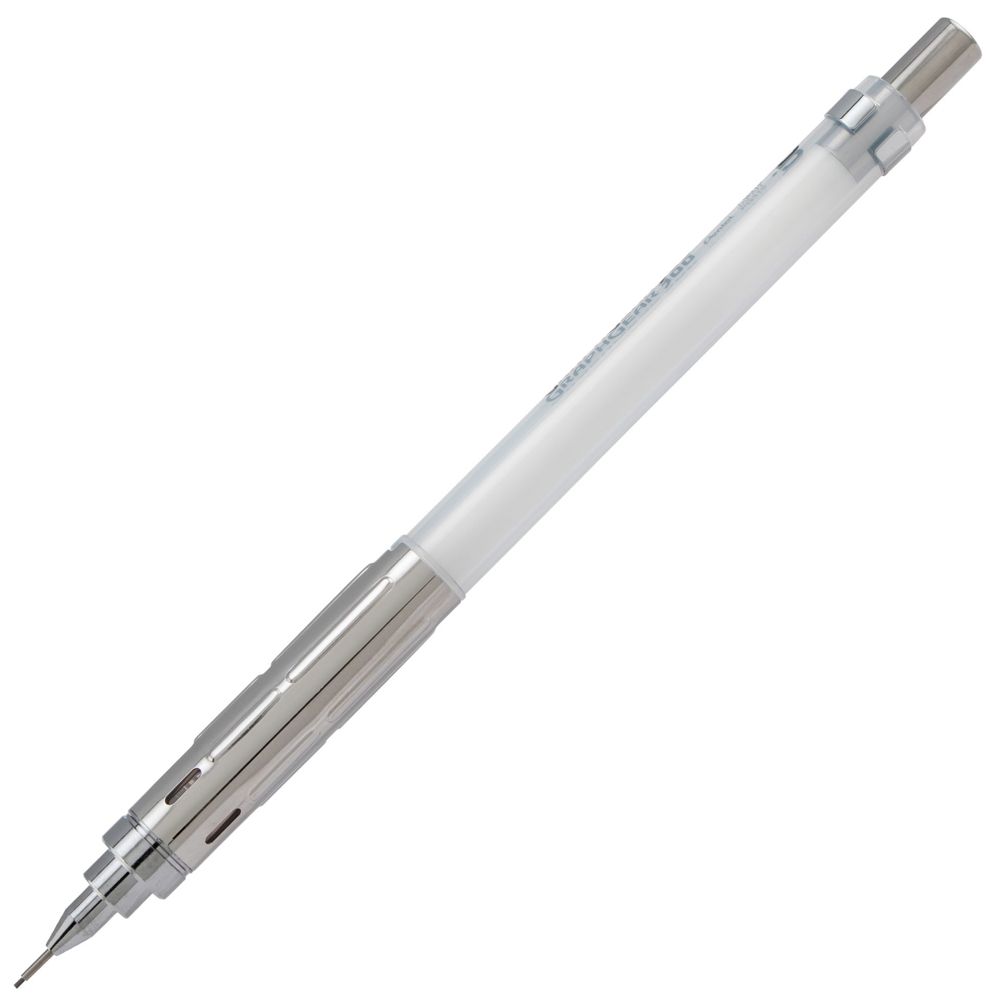 Pentel Graphgear 300 Mechanical Pencil, (0.5Mm) Fine Line, White Barrel ...
