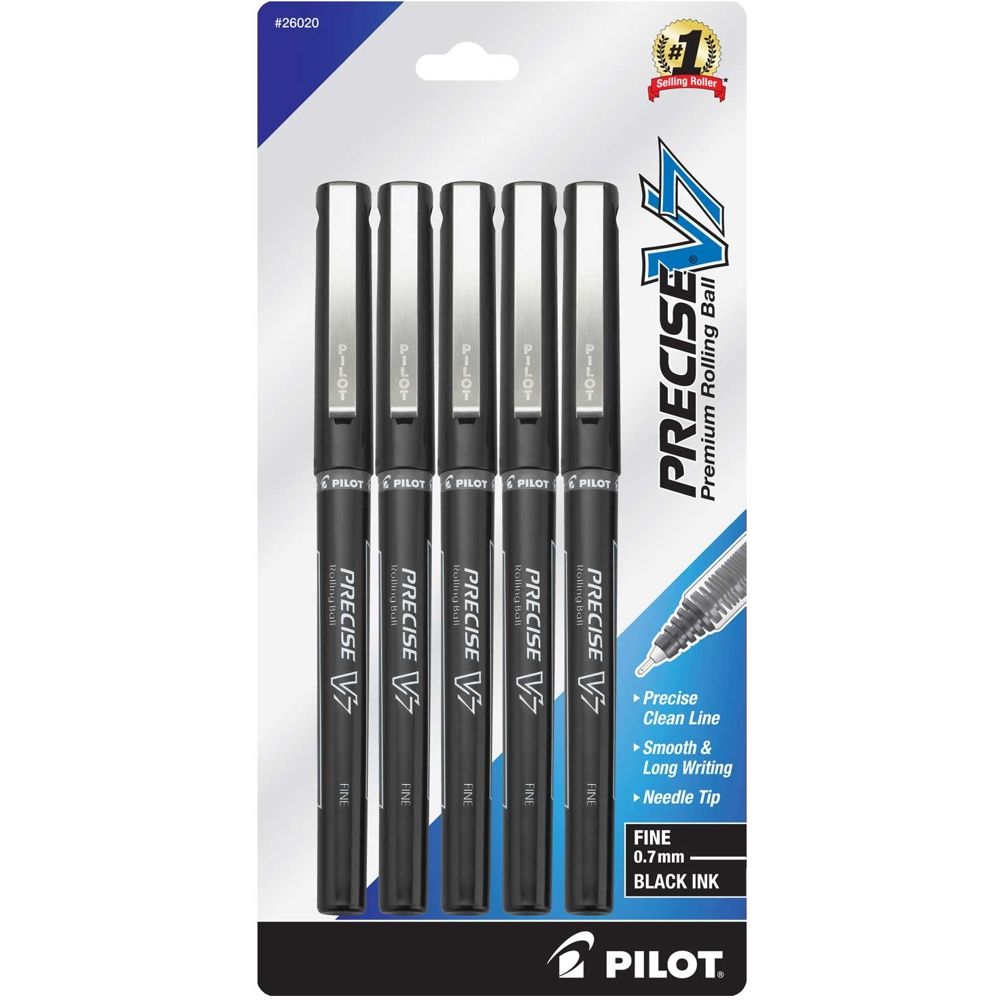 Pilot Precise V7 Stick Liquid Ink Rolling Ball Stick Pens, Fine Point ...