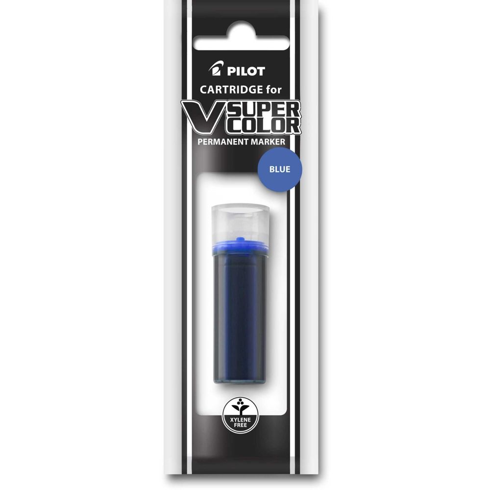Pilot V Super Color Permanent Marker Ink Refill Cartridge, Blue ink ...