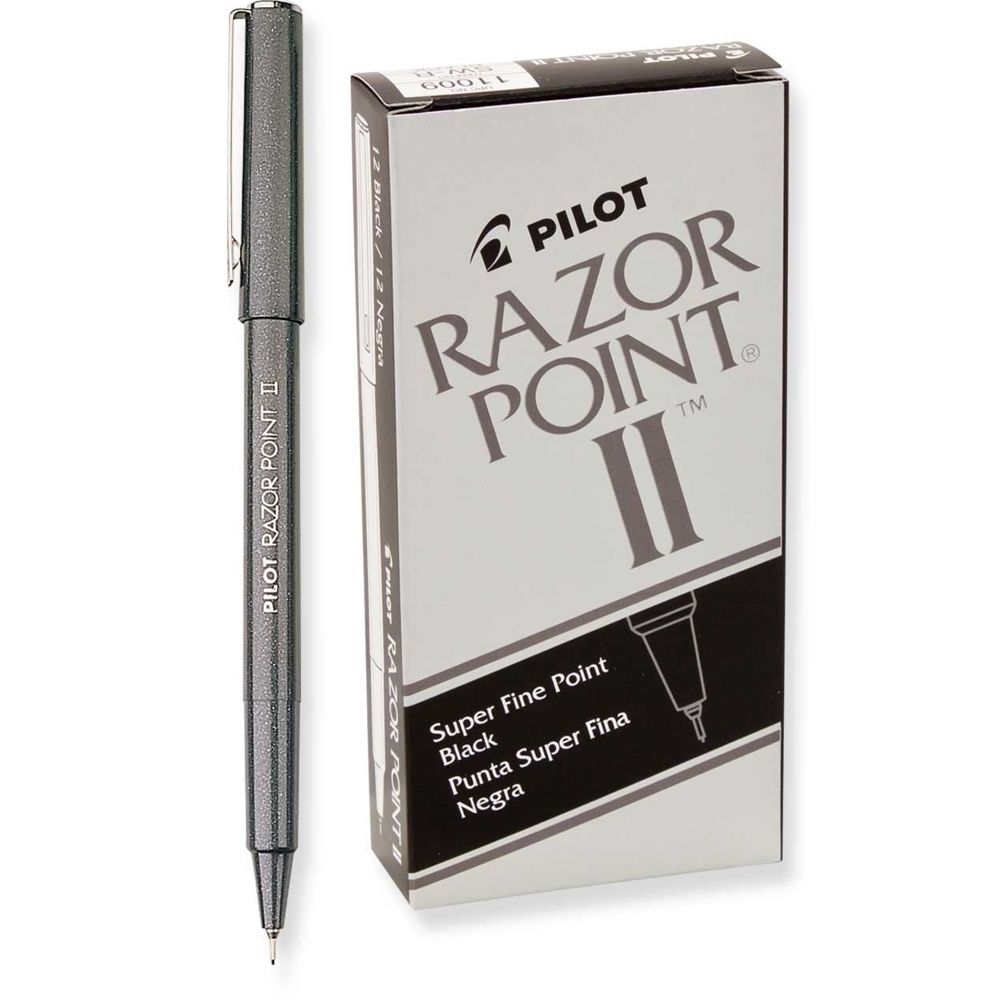 Pilot Razor Point Ii Super Fine Line Porous Point Pen, Stick, Extra ...