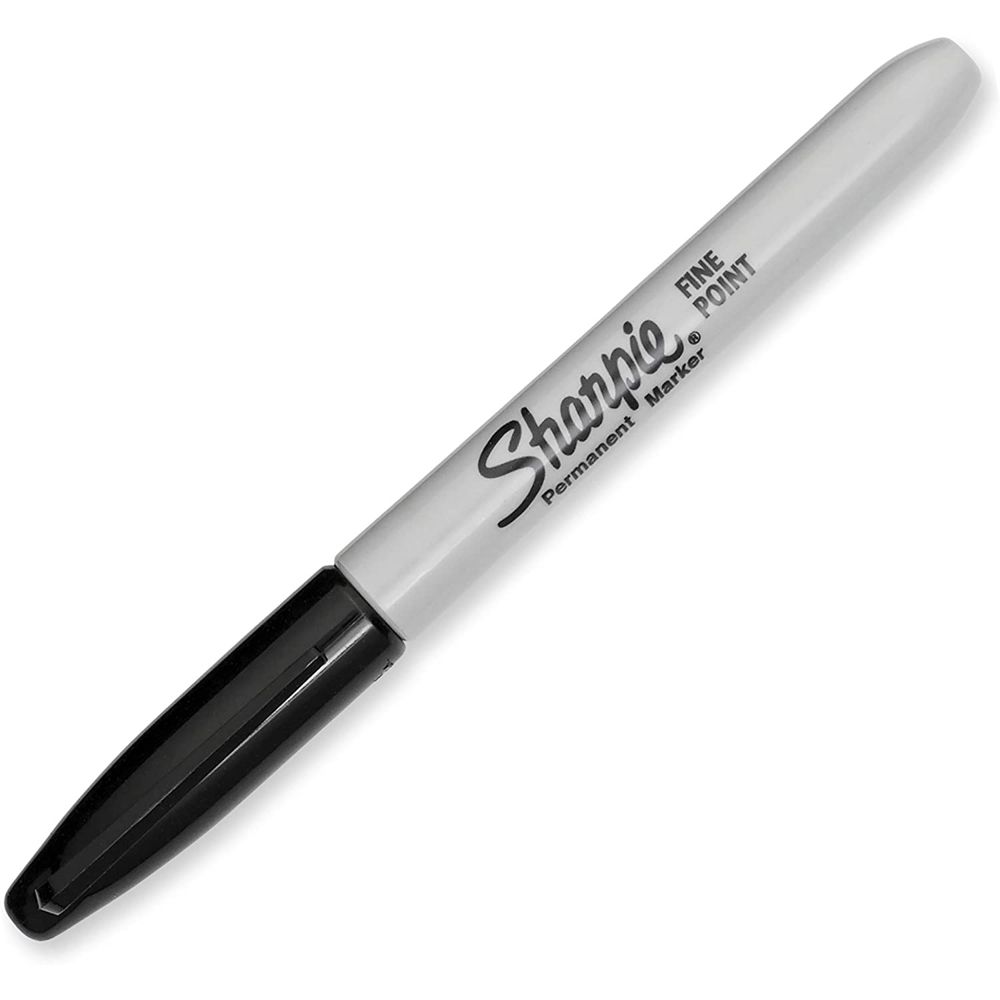 Sharpie Fine Tip Permanent Marker, Fine Bullet Tip, Black, Single Marker