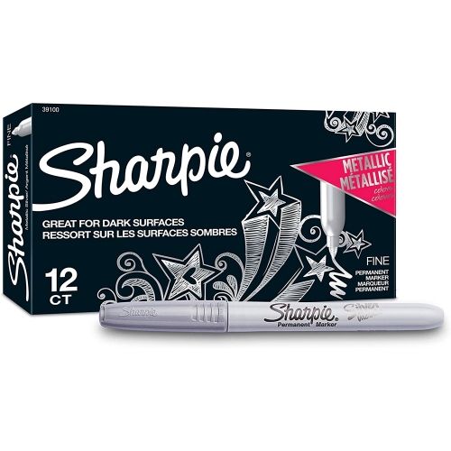Sharpie Metallic Fine Point Permanent Markers, Fine Bullet Tip, Gold ...