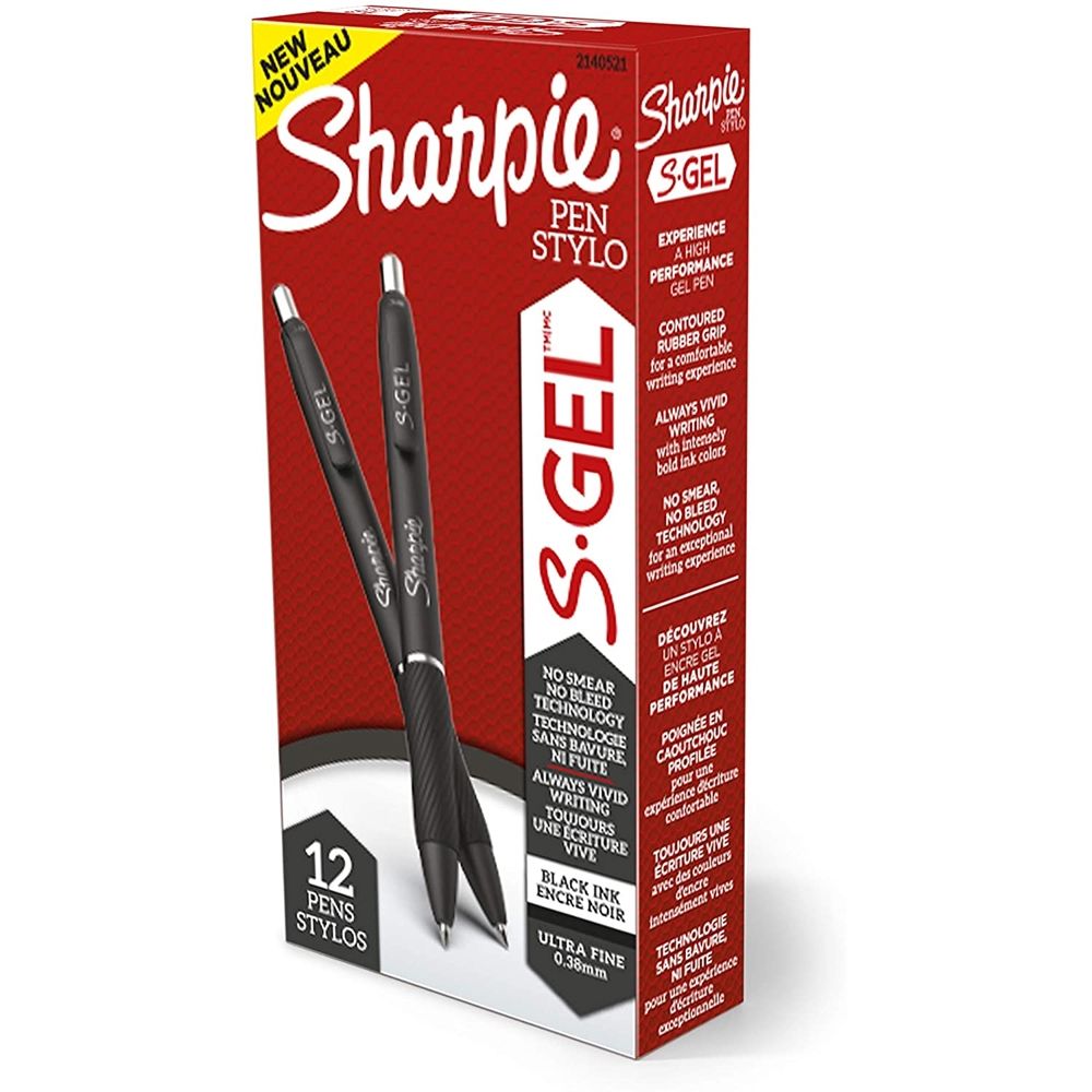 Sharpie S-Gel High-Performance Gel Pen, Retractable, Ultra Fine Point ...
