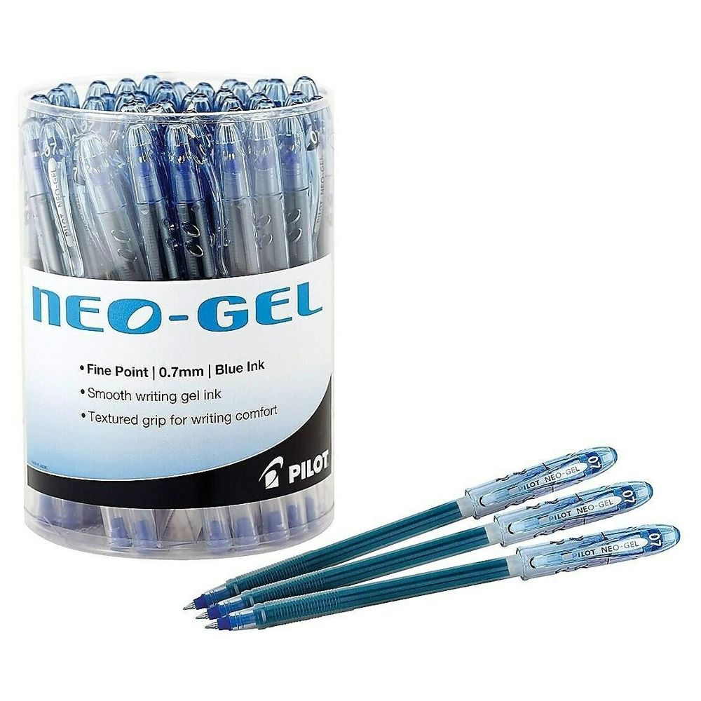 Pilot Neo-Gel Gel Pens, Fine Point, Blue Ink 48-Pack