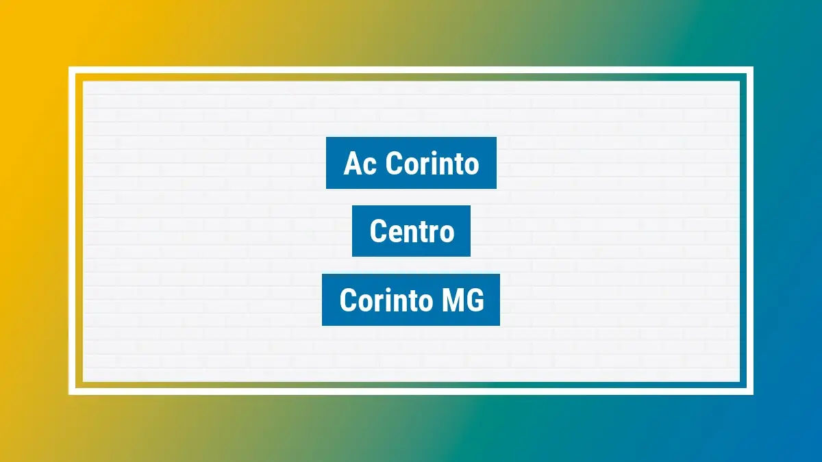 Correios centro corinto mg agencia correio ac corinto