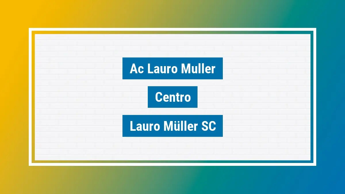 Agencia correios centro lauro müller SC ac lauro muller
