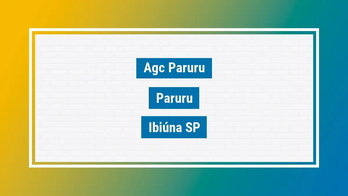 Correios paruru ibiúna sp agencia horário correio agc paruru