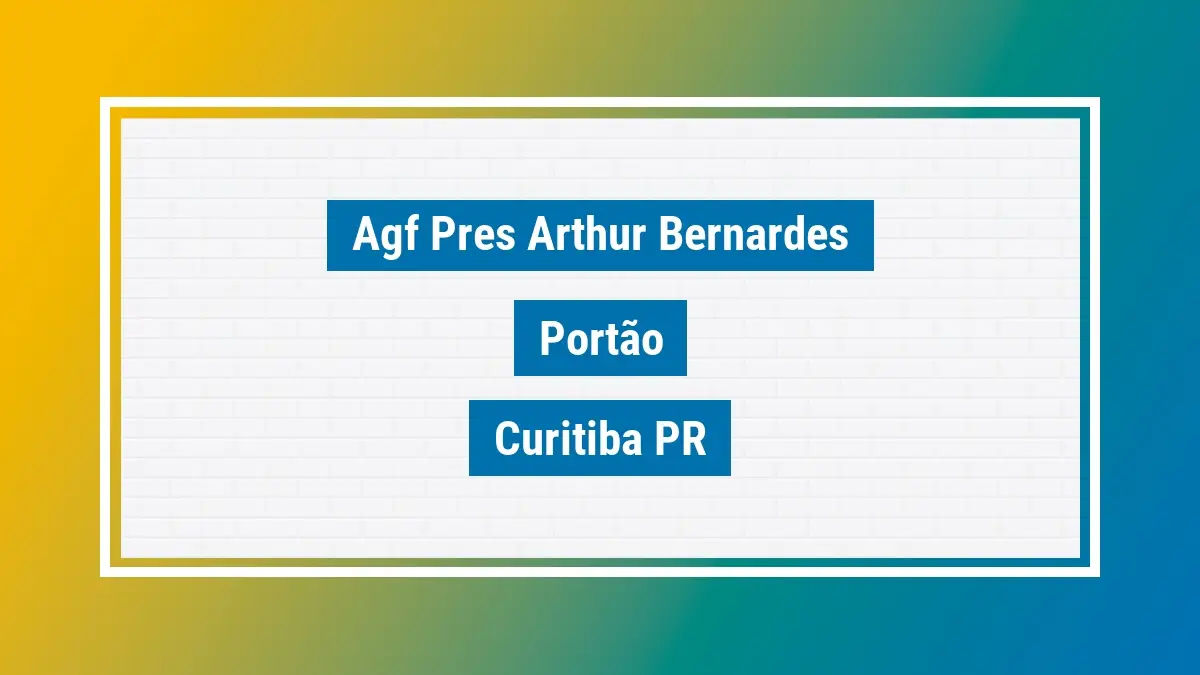 Correios agf pres arthur bernardes curitiba pr agencia