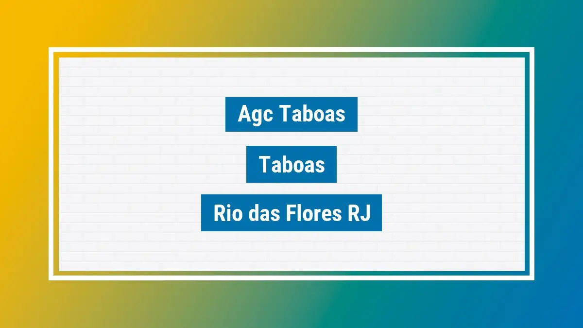 Correios taboas rio das flores rj agencia correio agc taboas