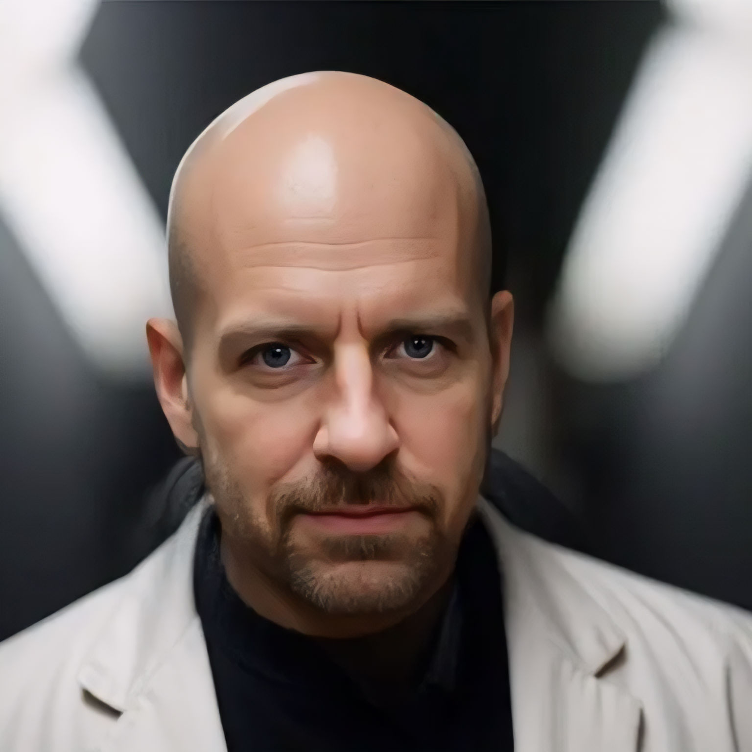 Virtually try on the Bald hair style with AI hairstyles