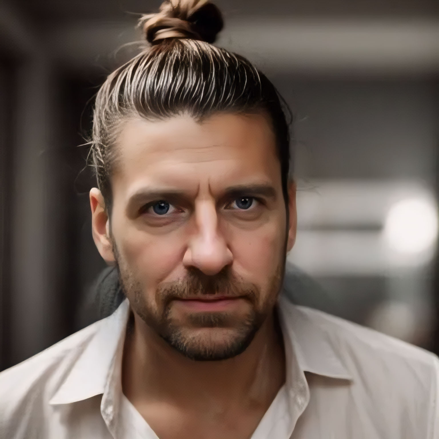Virtually try on the Bun hair style with AI hairstyles