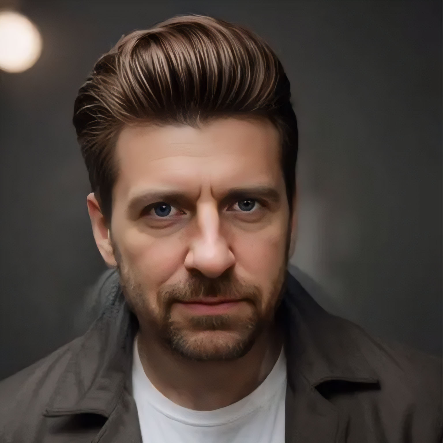 Virtually try on the Pompadour hair style with AI hairstyles