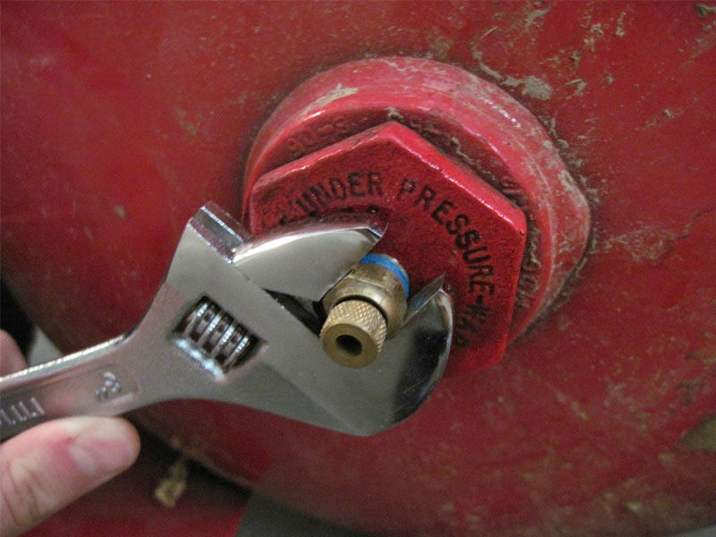 Air Compressor Drain Valve Extension