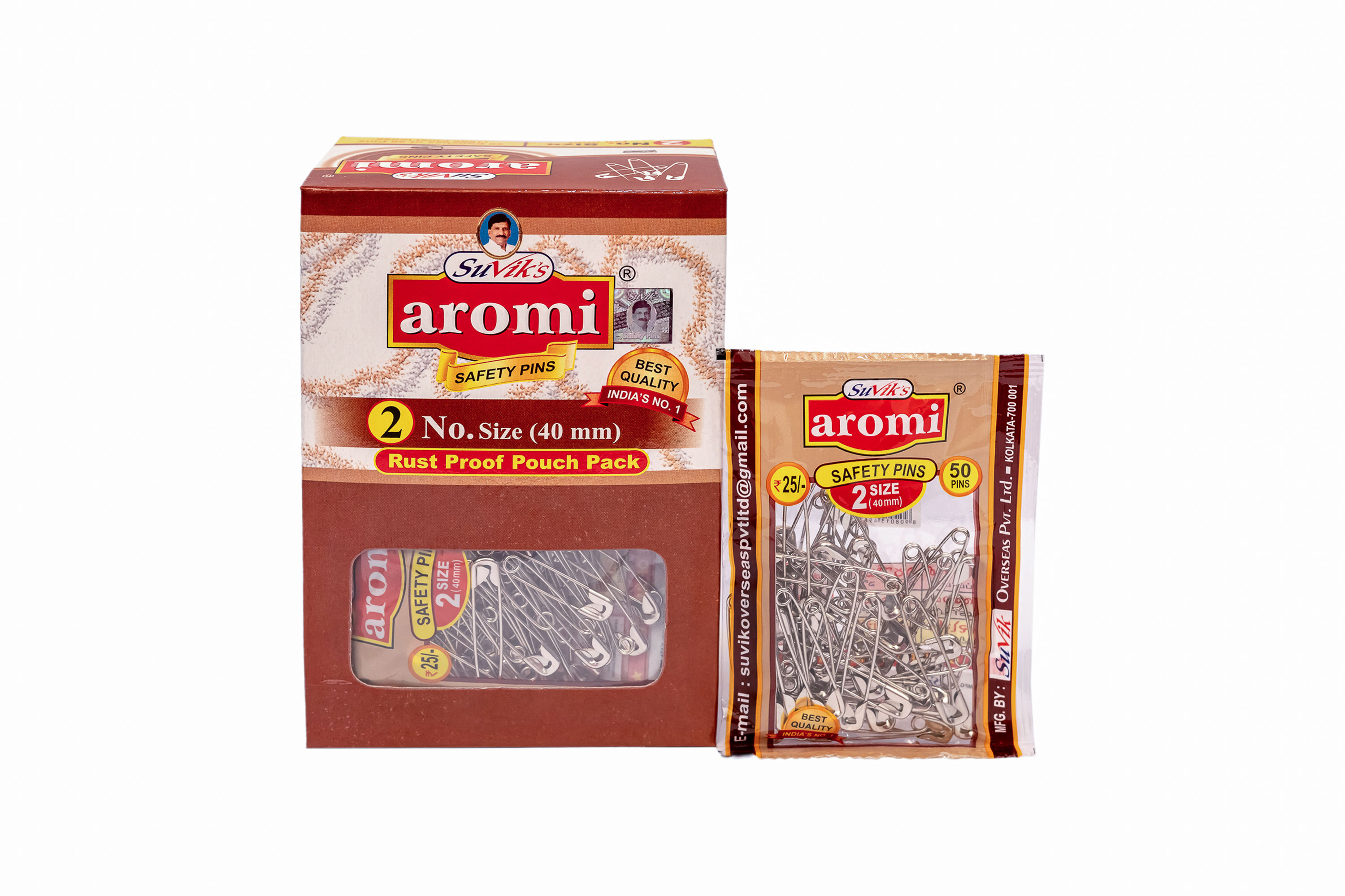 Aromi Safety Pins » Suvik Overseas Pvt. Ltd.