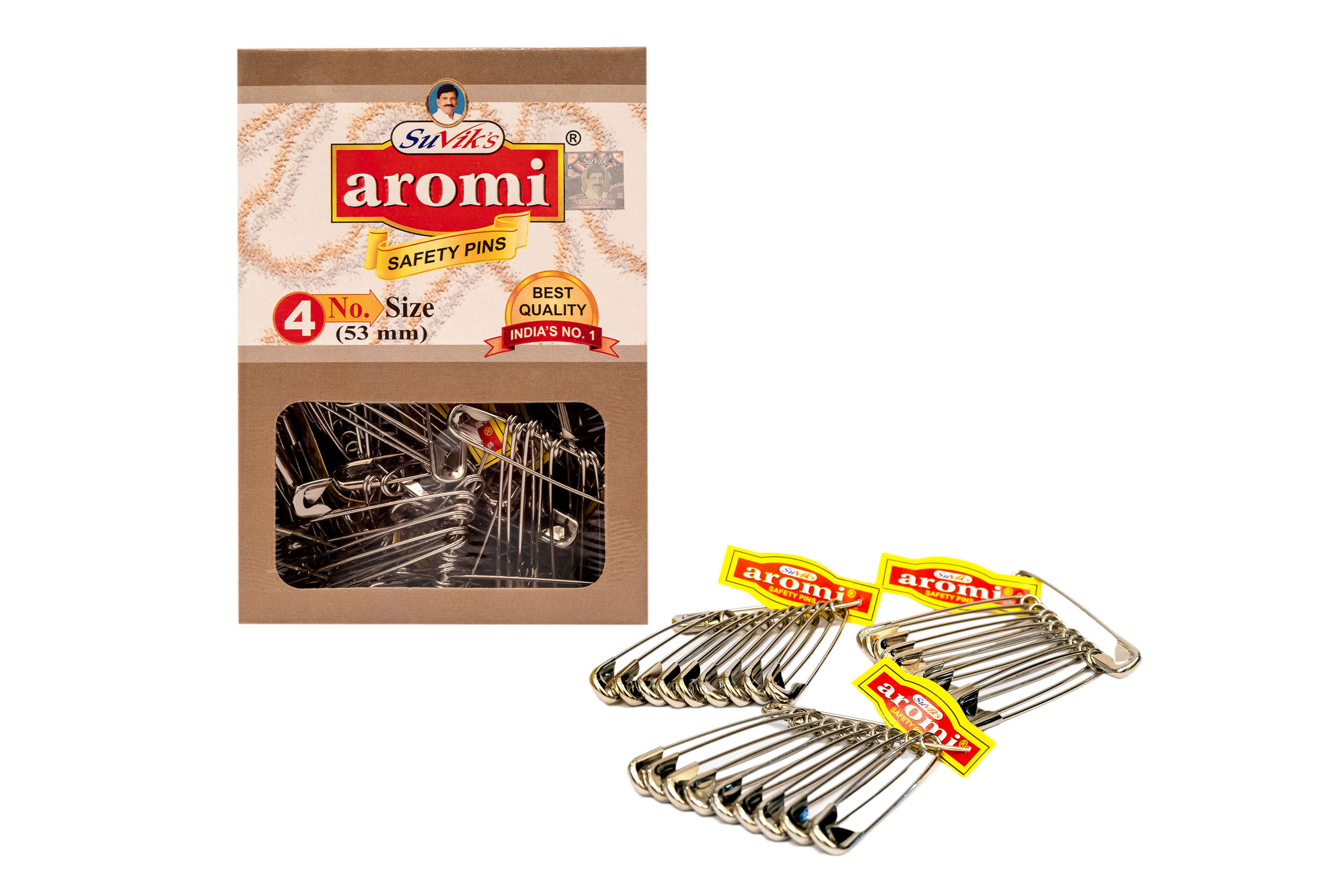 Aromi Safety Pins » Suvik Overseas Pvt. Ltd.