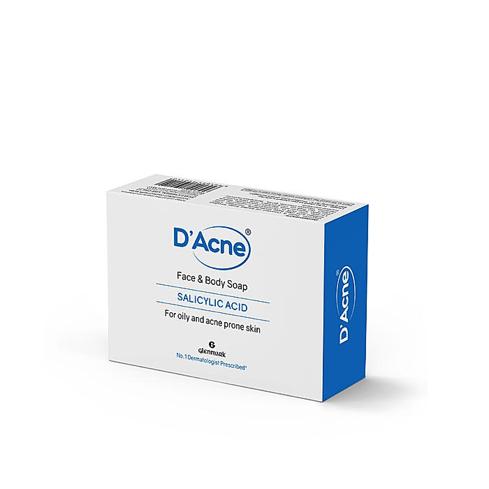 D Acne Soap Controls excess sebum Body face soap for acne prone and oily skin Reduces inflammation and painful red bumps Skin feels soft supple 75 gm