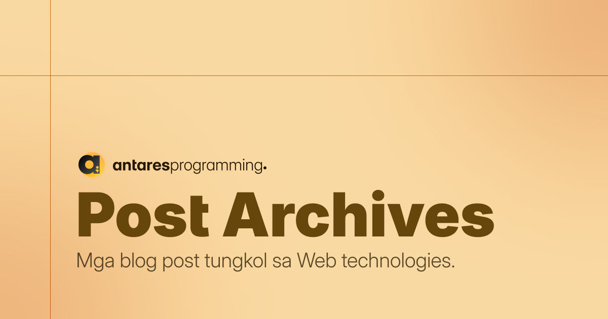 Articles - Antares Programming