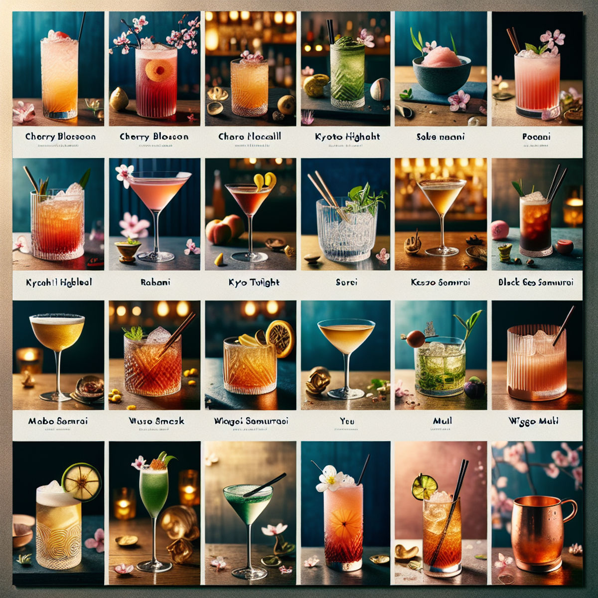 1. Sakura Blossom Elixir, Cocktails inspired by Japanese flavors