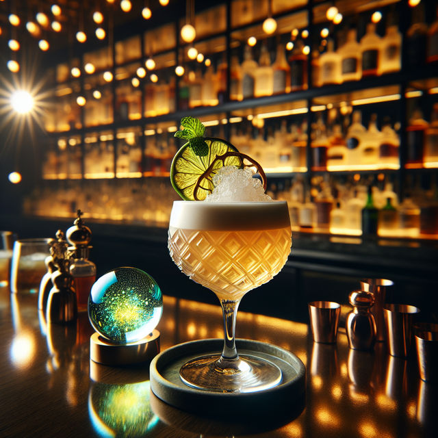 Aetherial Essence, Luxurious molecular cocktail with aged rum and avant ...