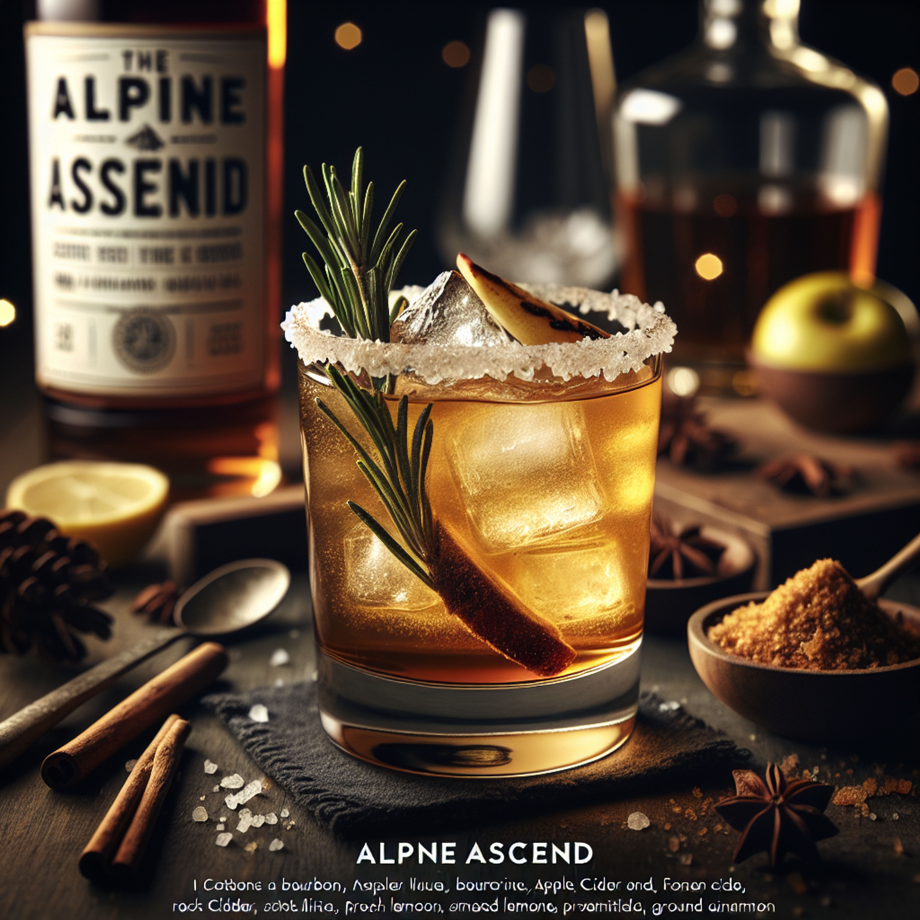 Alpine Ascend, Cocktail capturing the essence of a challenging rock climb