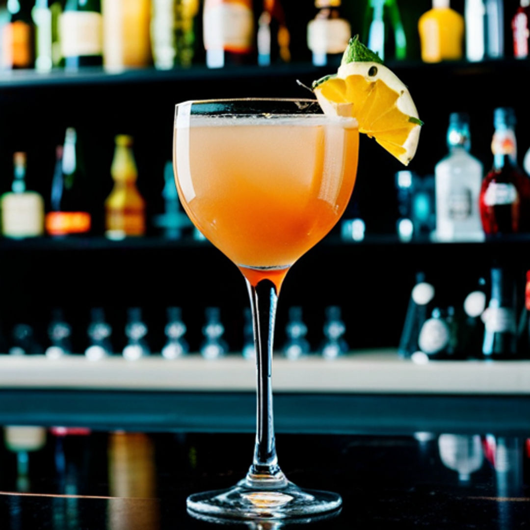 Alpine Mystique, Sophisticated herbal cocktail with sweet, spicy, and ...