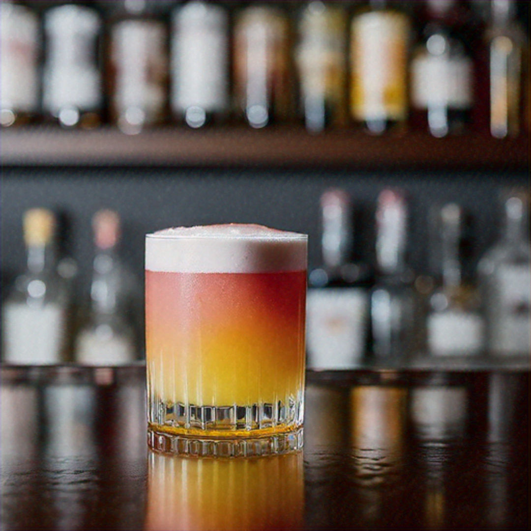 Amalfi Sunrise Sour, Vibrant citrusy cocktail inspired by Italy's sun ...