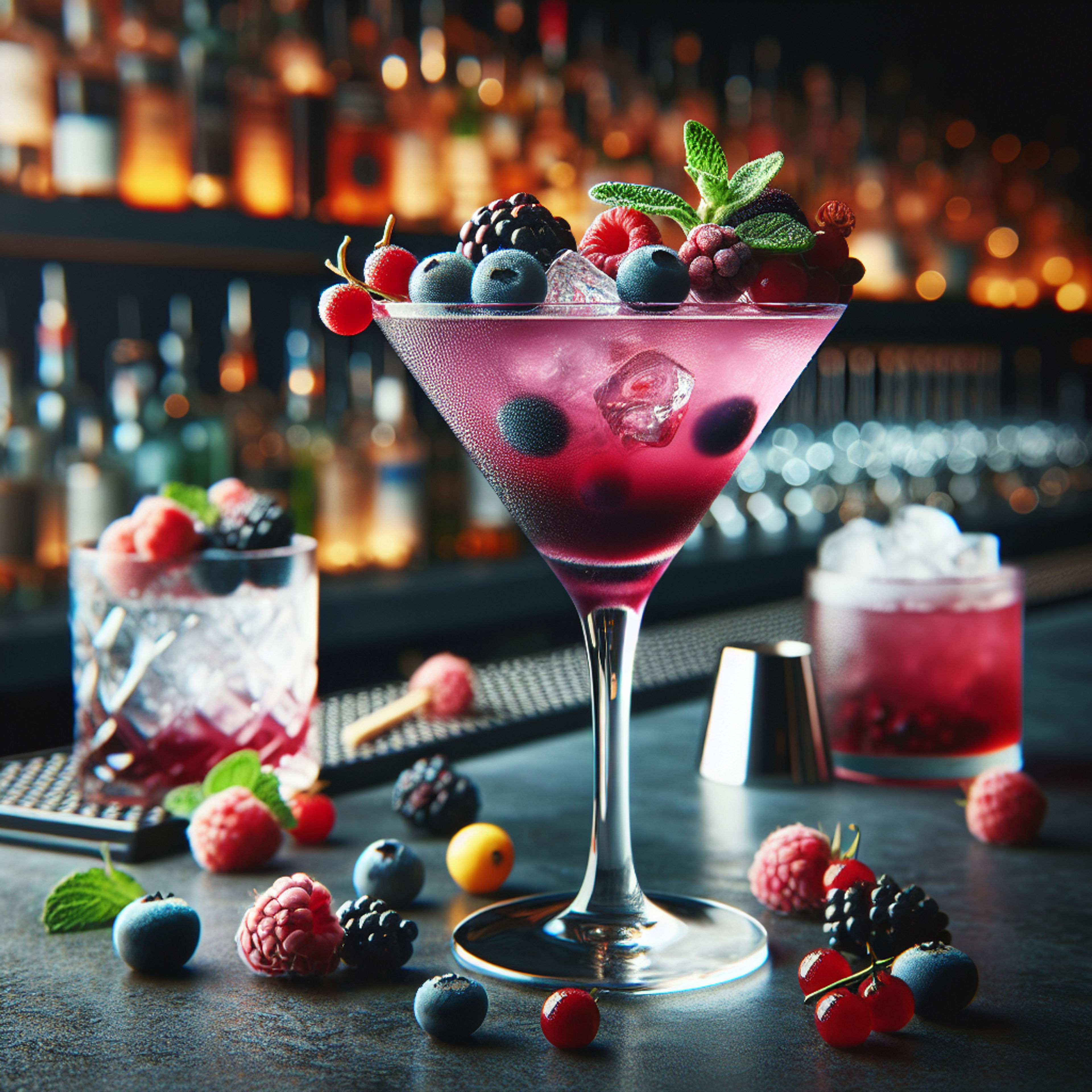 Arctic Berry Blaze, Vodka cocktail with arctic berries, fruity and ...