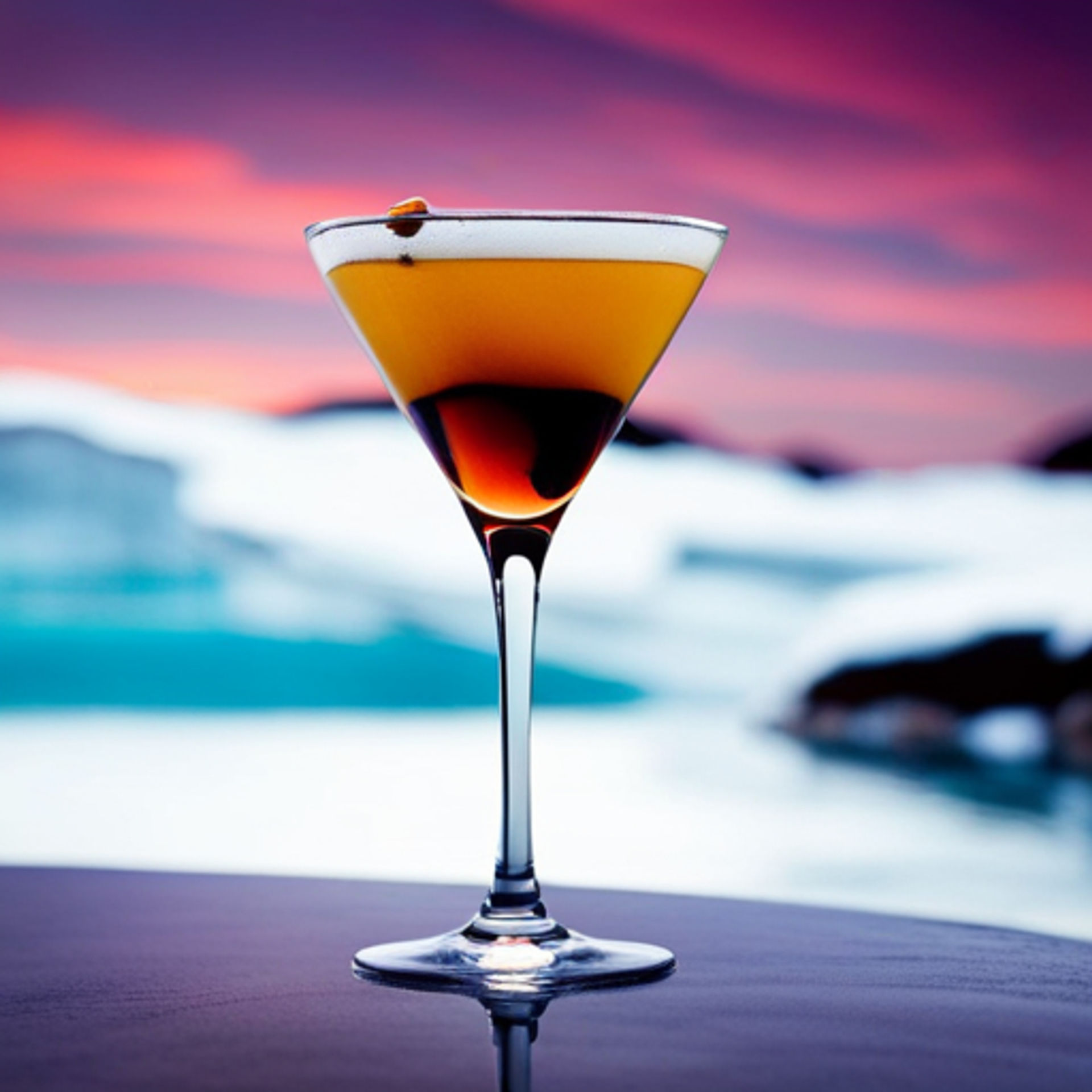 Arctic Mirage, Exotic Arctic cocktail with Grey Goose Vodka and unique ...