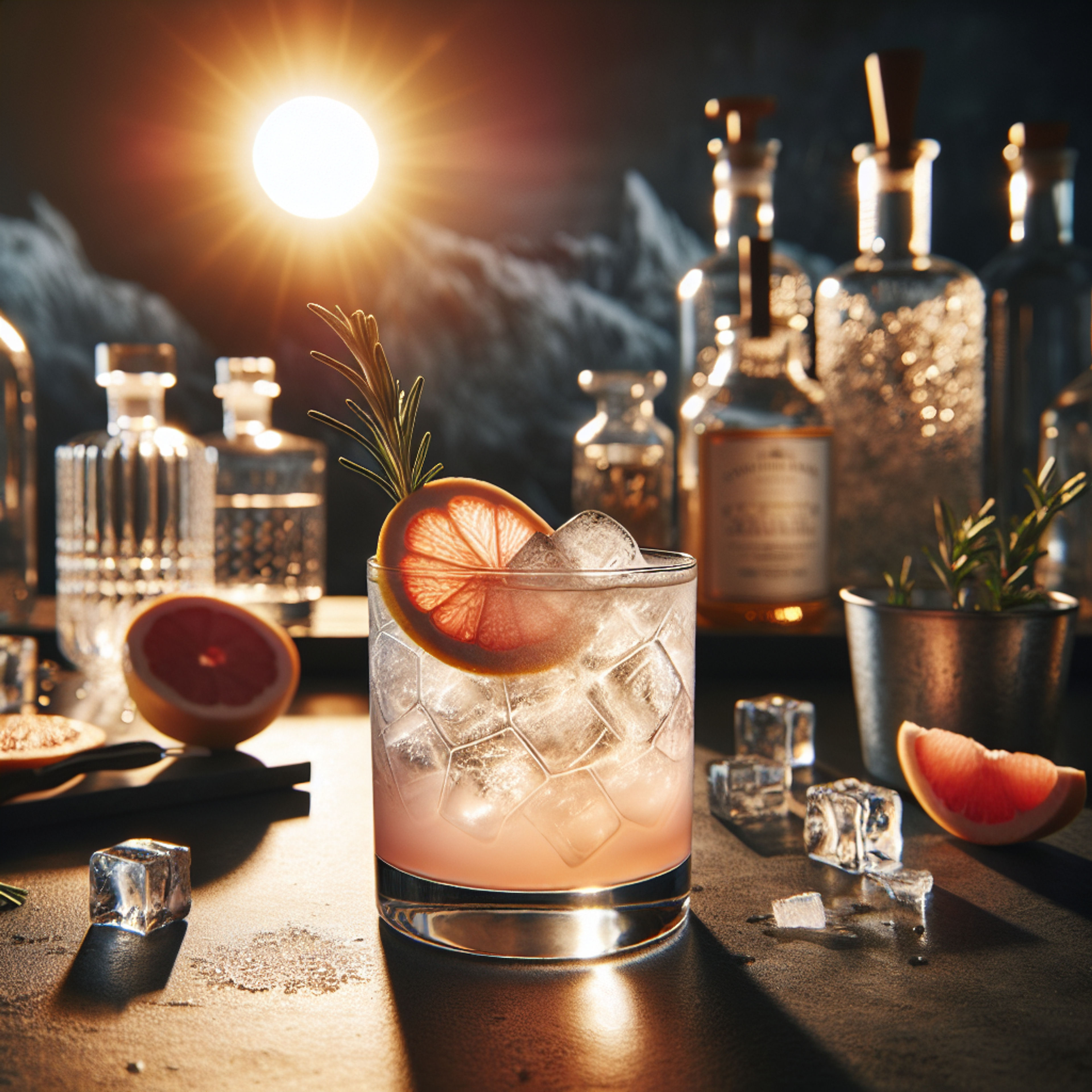 Arctic Sunrise, Refreshing cocktail with vodka, citrus, and herbal ...