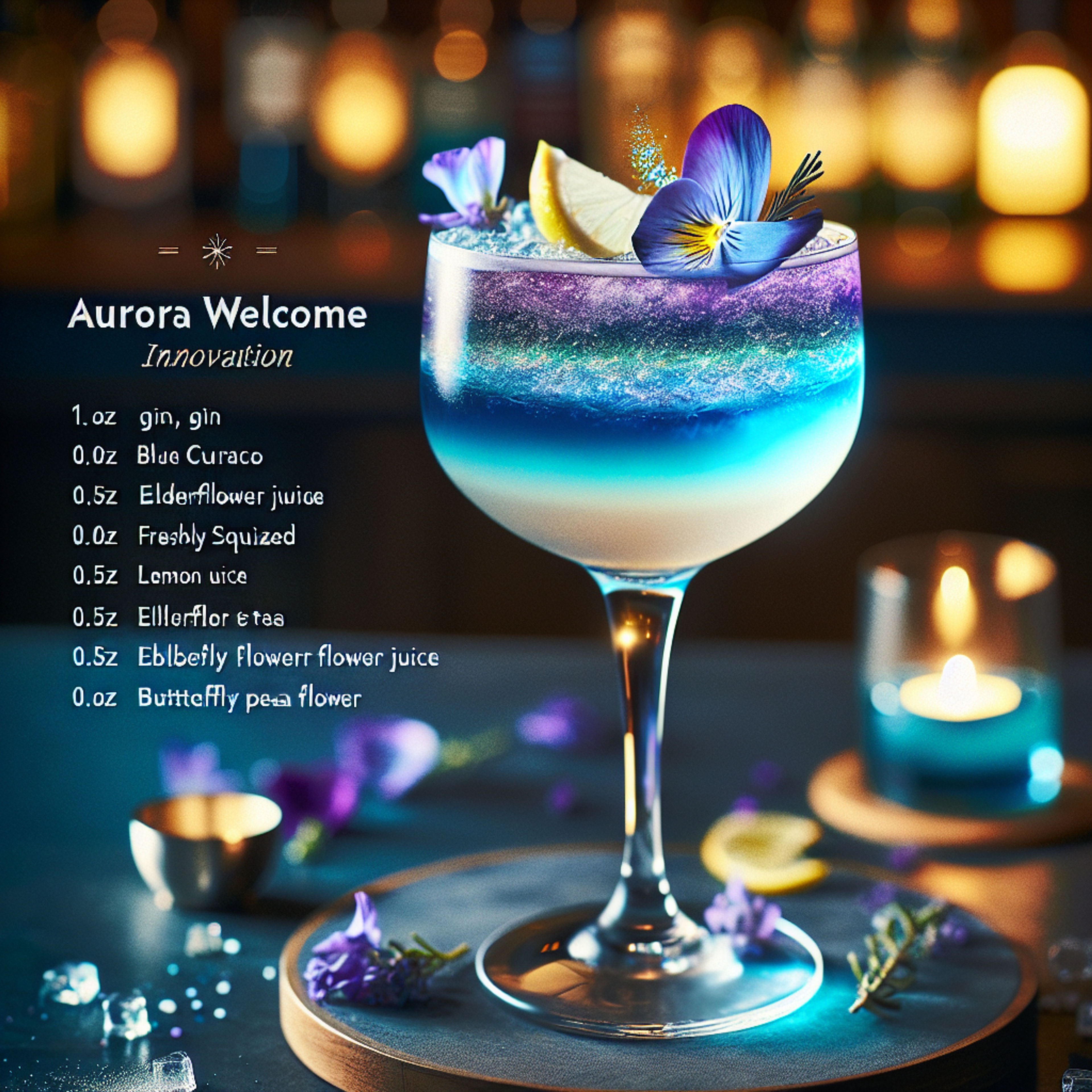 Aurora Welcome, Innovative cocktail for welcoming 2025