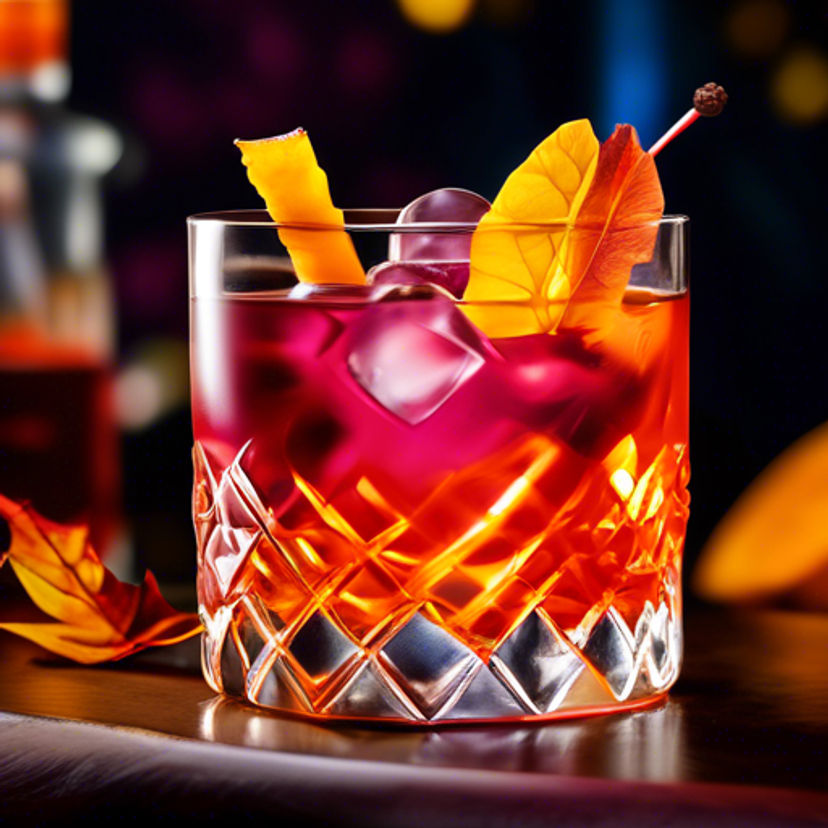 Autumn Ember Old Fashioned, Warm twist on classic old fashioned